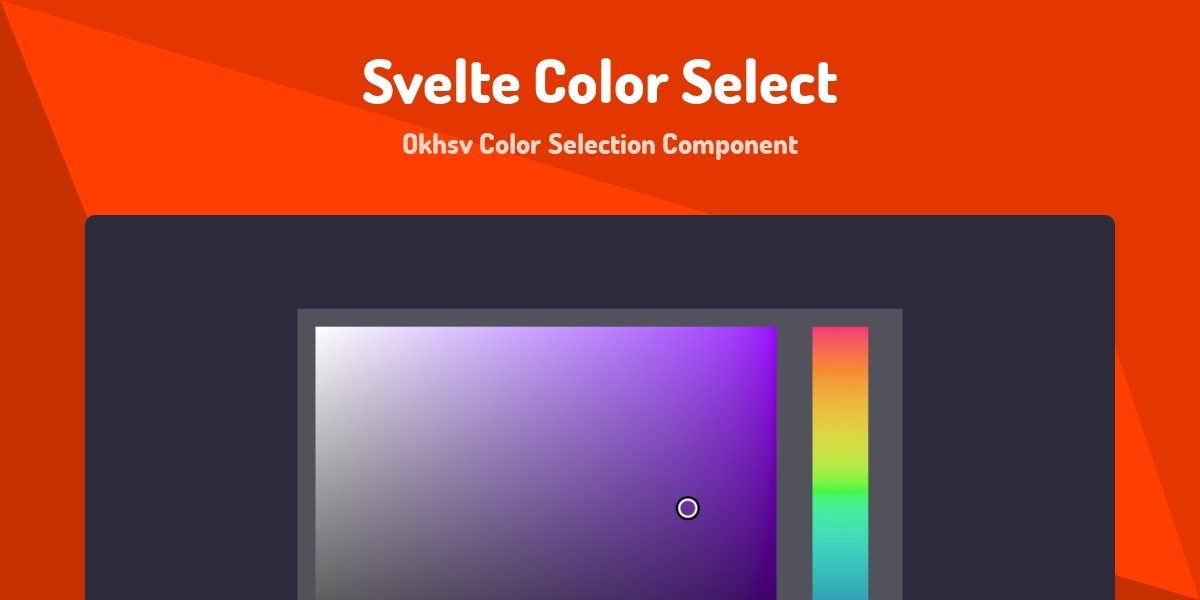 Svelte Color Select Okhsv Color Selection Component Made With Svelte